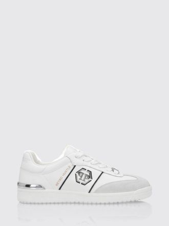 Philipp Plein Baskets Retro Hustle en cuir avec logo Hexagone