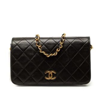 Chanel Pre-owned Gesteppte Lammleder Umh&auml;ngetasche - - Pre-owned - Damen - Schwarzk - ONE SIZE