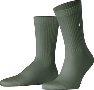 Burlington Herren Socken Bond Street M So Baumwolle einfarbig 1 Paar, Grün Sage 7068, 40-46