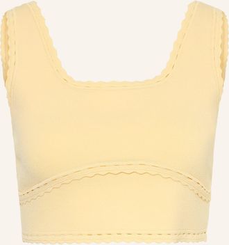 Sandro Sandro Cropped-Stricktop gelb