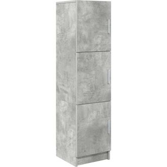 vidaXL Highboard Betongrau 31,5 x 32 x 124 cm Holzwerkstoff vidaXL