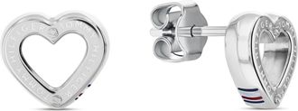 Tommy Hilfiger Jewelry Steckerohrringe für Damen aus Edelstahl in Herzform - 2780971