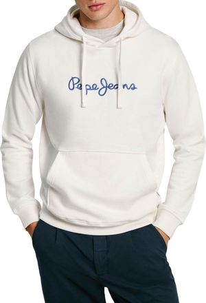 Pepe Jeans London Herren New Joe Hoodie Sweatshirt, Wei&szlig; (Off-White), S