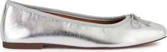 Geox Femme D Marsilea A Ballet Flat, Argenté, 38.5 EU
