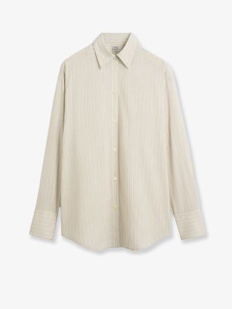 Toteme Viscose and silk blend shirt with striped pattern - TOTEME - gender_Woman