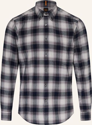 HUGO BOSS Hemd Rickert Regular Fit grau