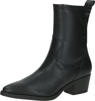 Caprice Damen Stiefel mit Absatz mit Reißverschluss Vegan, Schwarz (Black Stretch), 39 EU