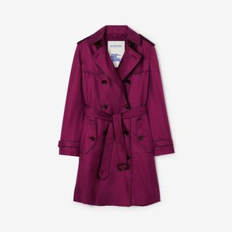 Burberry Trench long Foxfield en soie, Size: 14