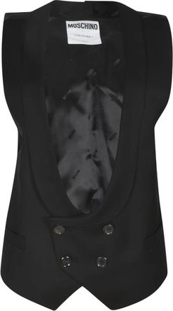Moschino Weste - - Jackets - Damen - Schwarzk - M