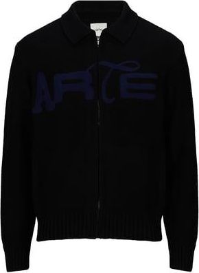 Arte Gilet en maille &agrave; logo en laine m&eacute;lang&eacute;