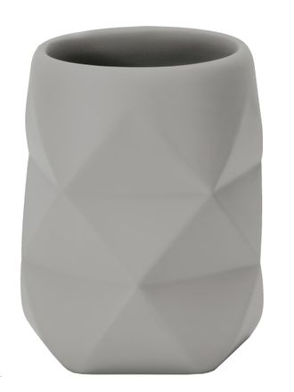 Kleine Wolke Zahnputzbecher Crackle Platinfarben