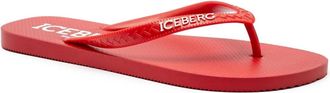 Iceberg Homme, Chaussures, Rouge, Taille: 41 EU Infradito Vertical Logo