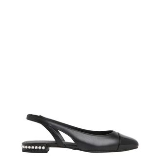 Stuart Weitzman Femme, Chaussures, Noir, Taille: 36 EU Ballerines Slingback Ornées de Cristaux