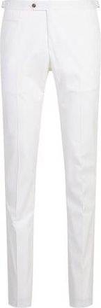 PT01 Pantalon slim &agrave; plis en coton m&eacute;lang&eacute;