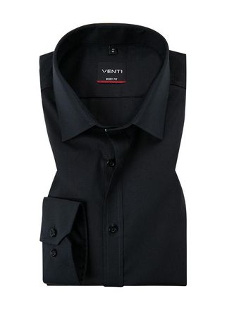 Venti Herren Hemd schwarz