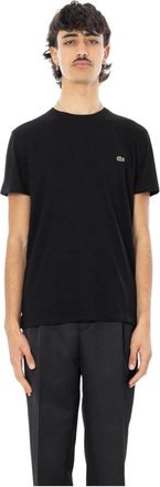 Lacoste Homme, Tops, Noir, Taille: 2XL T-shirt Regular en Coton Pima