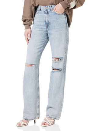 Dr. Denim Dr Denim Damen Echo Jeans, Bleach Sky Ripped, 26/30