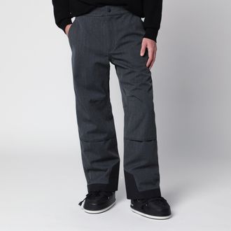 Moncler Dark grey ski trousers in technical wool
