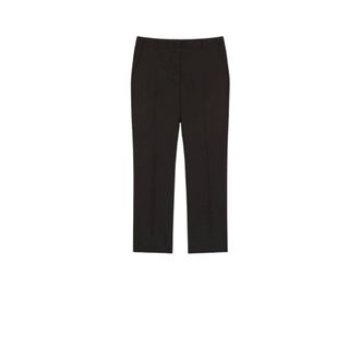 Max Mara Femme, Pantalons, Noir, Taille: 36 FR Canon Pantalon Slim Fit Laine