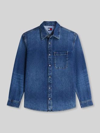 Tommy Jeans Regular Fit Jeanshemd aus reiner Baumwolle