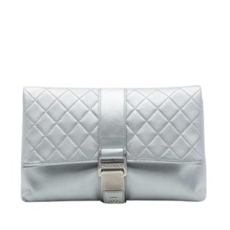 Chanel Pre-owned Vintage Clutch - Femme - Pre-owned - Gris - Taille: ONE Size