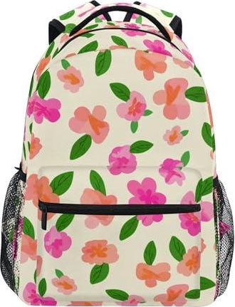 Generic Fleurs Roses 23101381 Cartables Scolaires Unisexe Sacs D&Eacute;cole Confort Sacs A Dos Pour Homme Pc Randonn&eacute;e 29X40Cm