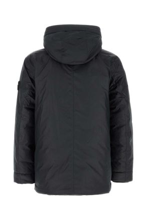 Stone Island Mens Midnight Blue Nylon And Polyester Parka Giubbini Jacket