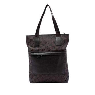Gucci Pre-owned Nylon Tote Bag - - Pre-owned - Damen - Braun - ONE SIZE