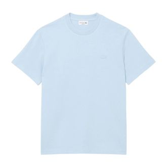 Lacoste Homme, Tops, Bleu, Taille: XS T-shirt en jersey textur&eacute;