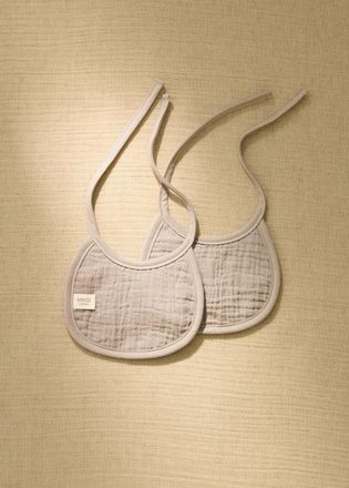 Mango Bavoir gaze de coton gris - Home - Taille unique - MANGO HOME