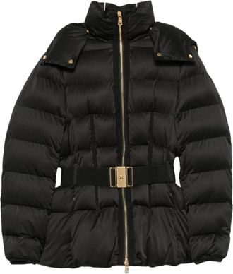 Elisabetta Franchi Femme, Vestes, Noir, Taille: 42 FR Winter Vestes