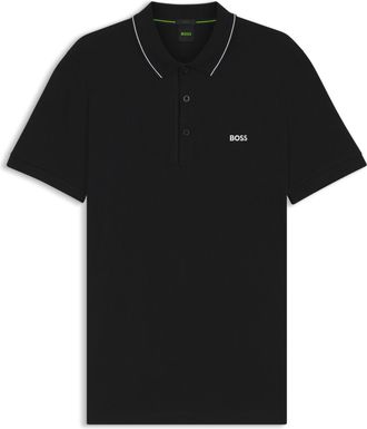 BOSS Herren Paule 4 Polo, Black3, 3XL EU
