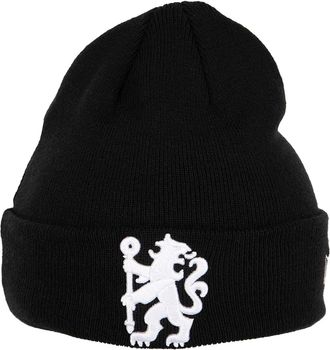 New Era Team Bob Cuff Knit Chelfc Kappe, Unisex, Erwachsene, Schwarz, Einheitsgr&ouml;&szlig;e