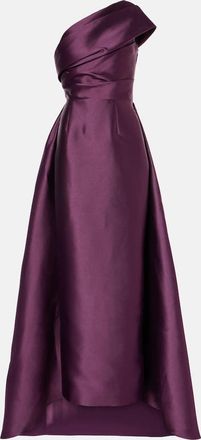 Solace London One-Shoulder-Robe aus Twill
