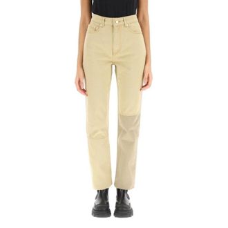 Ganni Swigy Gerades Jeans - - Jeans - Damen - Braun - W27