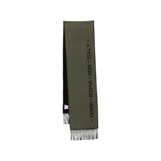 Fendi Logo-print Fringed Scarf