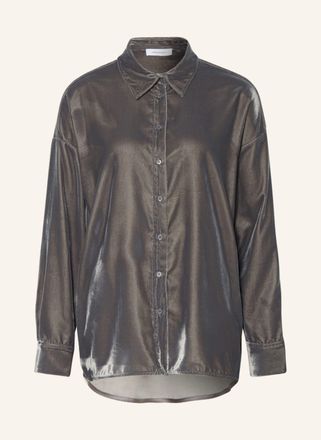 Darling Harbour Darling Harbour Hemdbluse Aus Samt grau