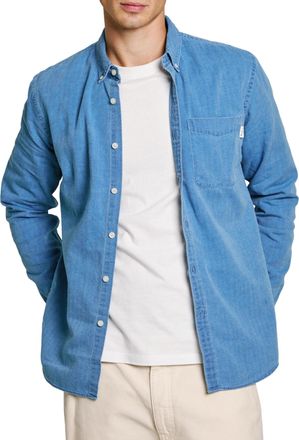 Pepe Jeans London Herren Maison Hemd, Blau (Indigoblau), XS