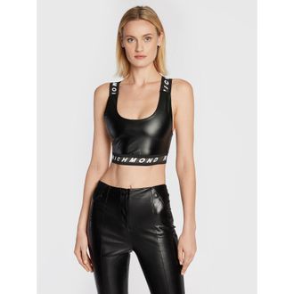 John Richmond Top Fitness UWA22053TO Schwarz Regular Fit