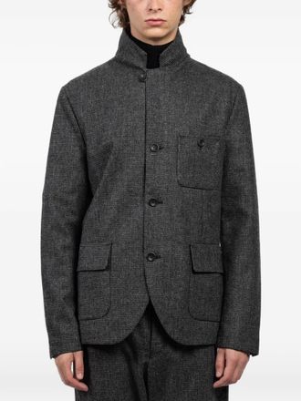Hannes Roether collar pocket jacket - Grau