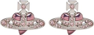 Vivienne Westwood New Diamante Heart Earrings