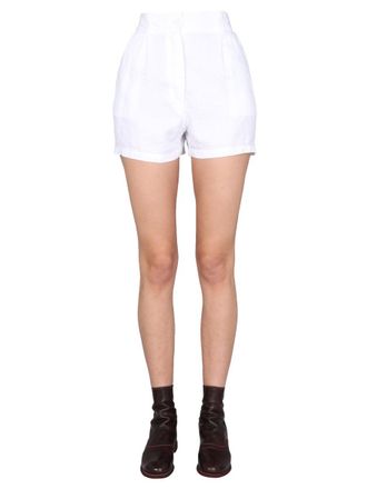 Aspesi Linen Bermudas - White