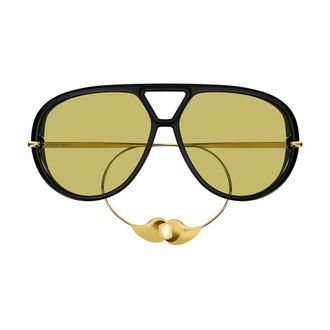 Bottega Veneta unisex, Accessoires, Noir, Taille: 63 MM Lunettes de soleil oversize en ac&eacute;tate