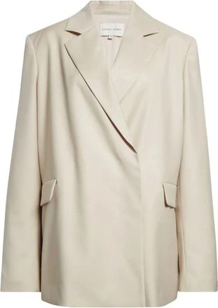 Loulou Studio Femme, Vestes, Beige, Taille: 34 FR Veste Crois&eacute;e