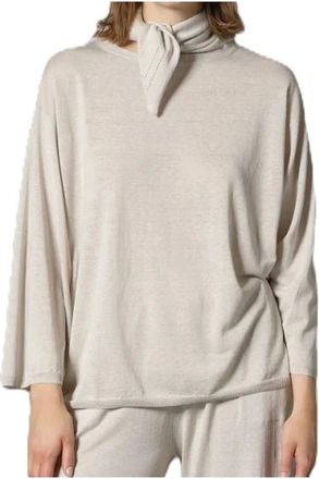 Sminfinity Femme, Pulls, Gris, Taille: 36/38 FR Fluid Boatneck Jumpe