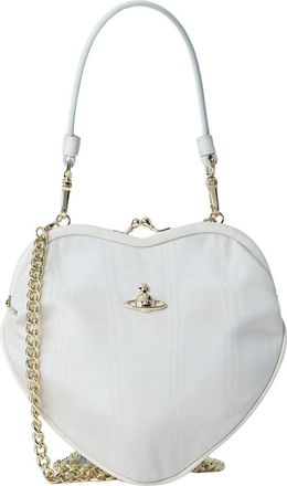 Vivienne Westwood Femme, Sacs, Blanc, Taille: ONE Size Belle Heart Frame Handbag