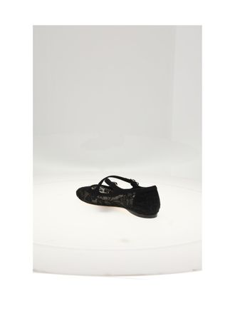 Dior Womens Ballerina Black With 0.5cm Heel Upper Cotton Shoes