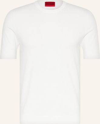 HUGO BOSS Hugo Strickshirt San Carl weiss