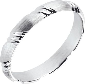 Edenly Trauring Flechtwerk aus Weissgold