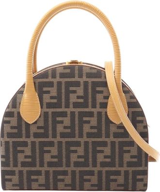 Fendi sac à bandoulière en toile Zucca 20 e siècle - Marron